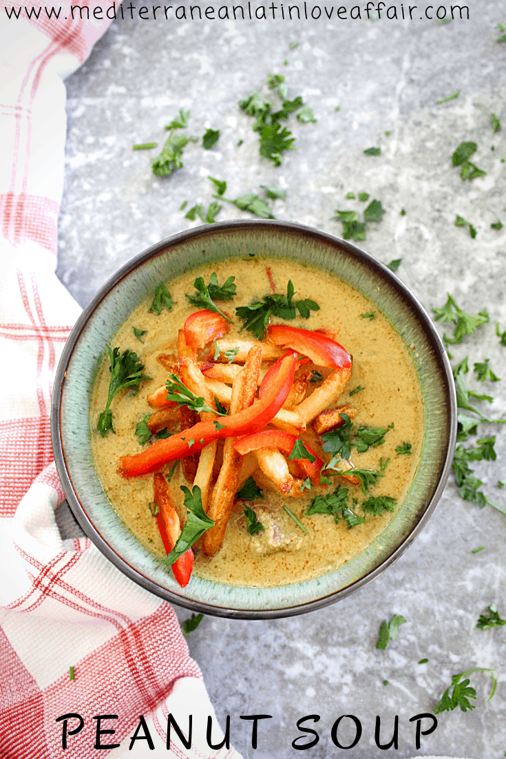 Peanut Soup inspired by Bolivian Sopa de Mani Bolivian - Great Hearty Soup