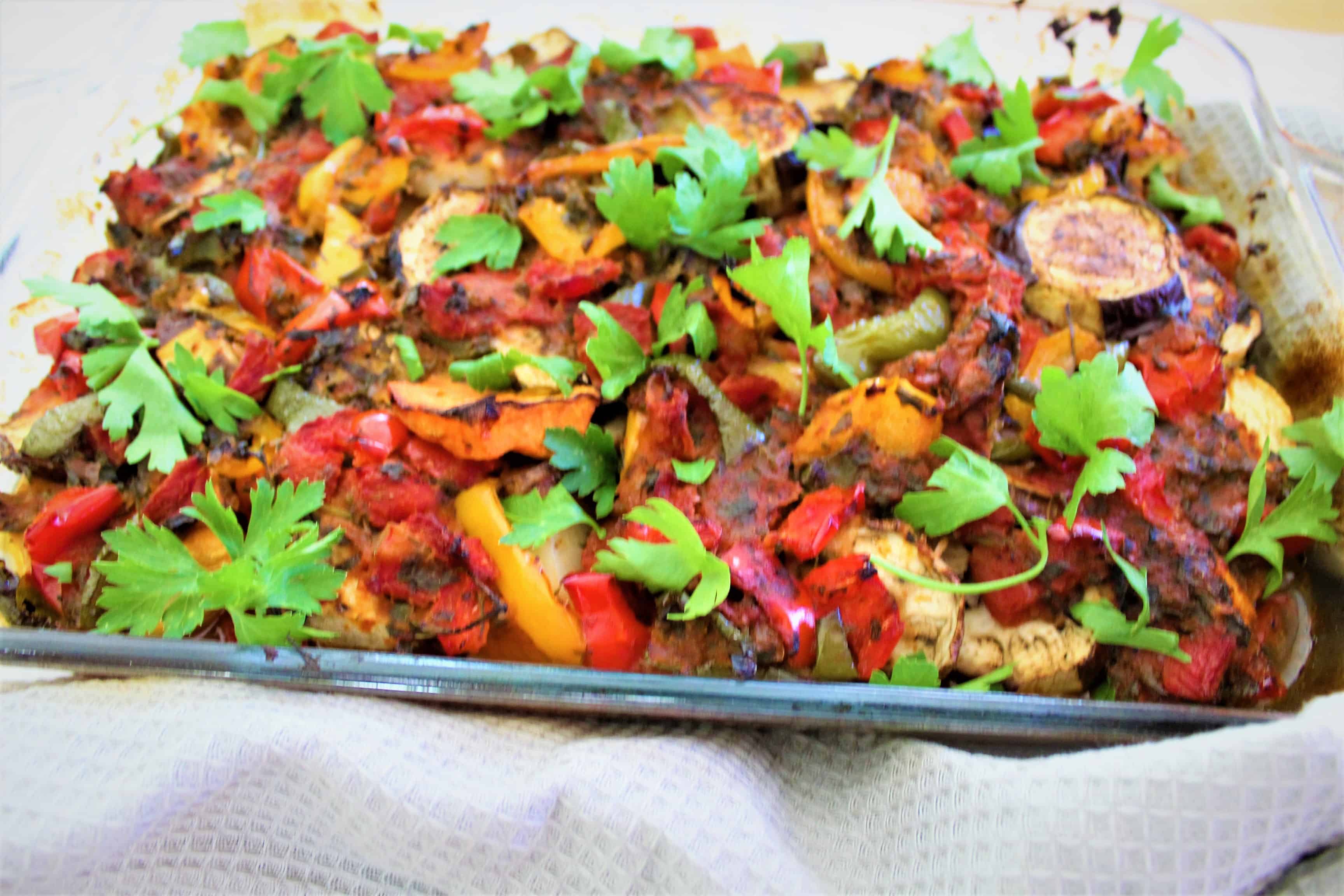Vegan Vegetable Medley - A Mediterranean Casserole - Mediterranean ...