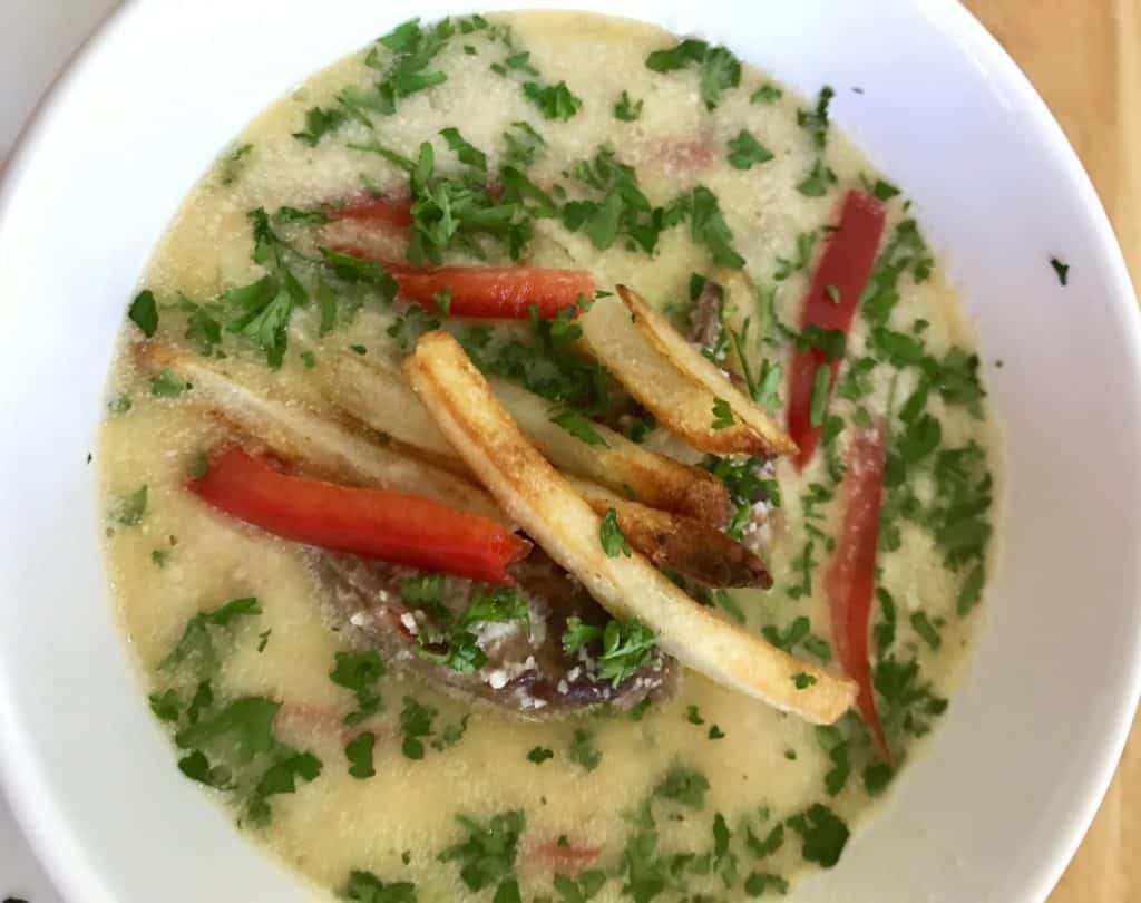 Peanut Soup inspired by Bolivian Sopa de Mani Bolivian - Great Hearty Soup