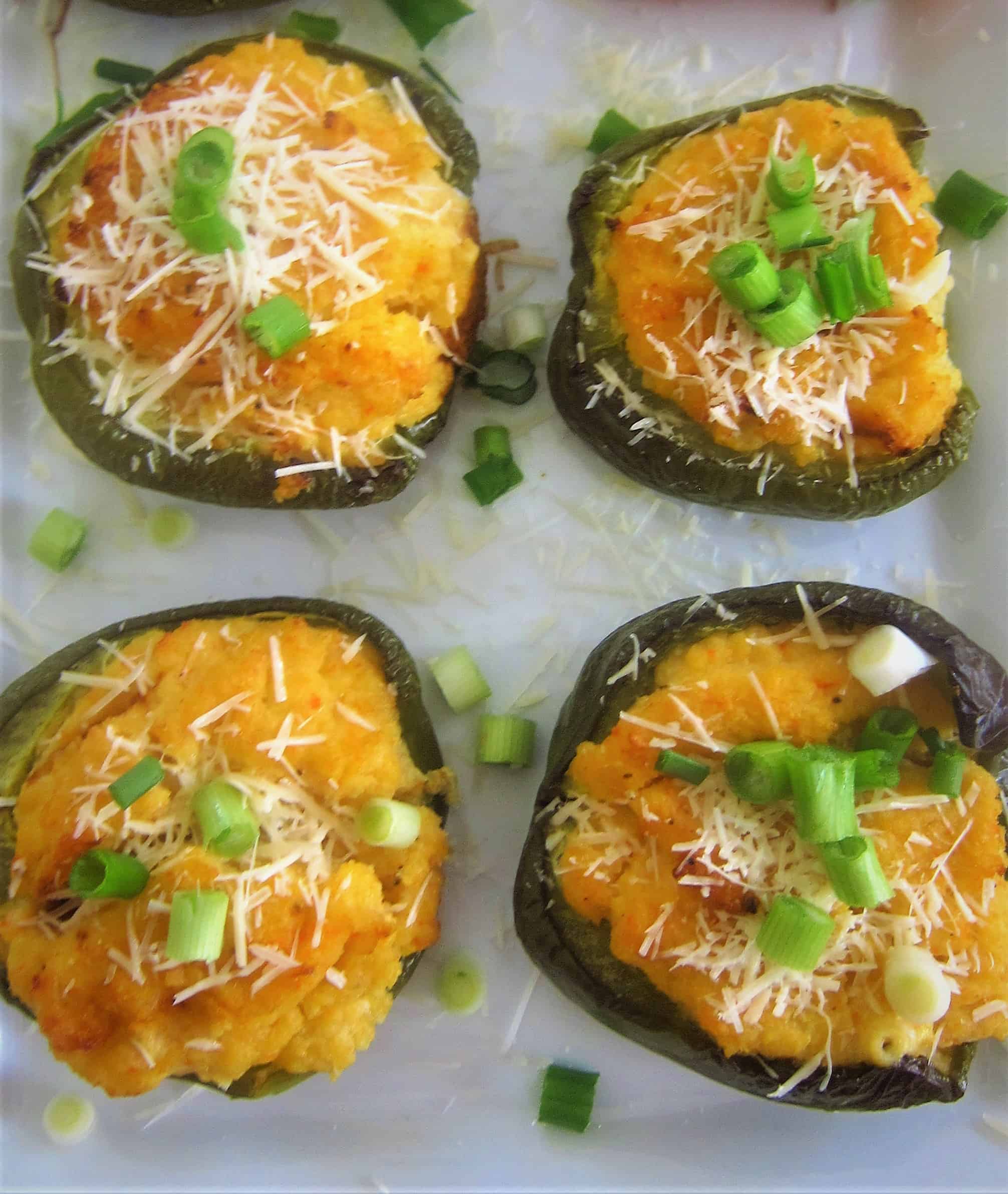 Cauliflower Puree Stuffed Peppers - Mediterranean Latin Love Affair