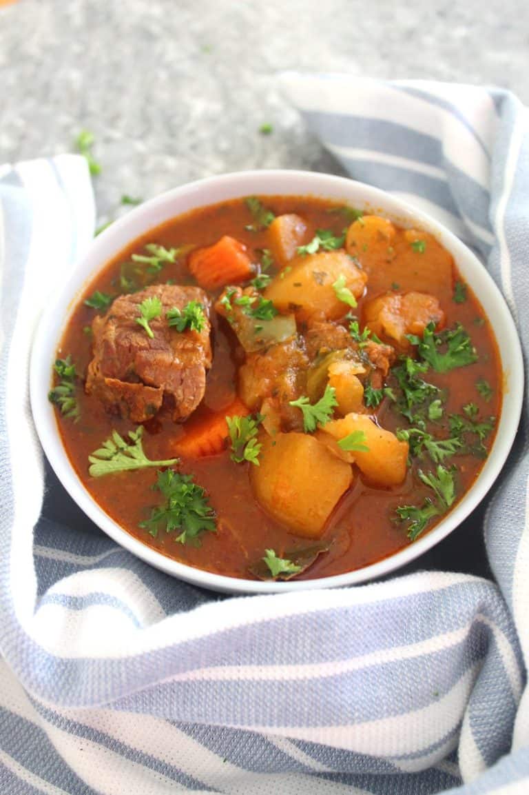 Instant Pot Meat and Potatoes Stew - Mediterranean Latin Love Affair