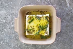 Baked Feta Appetizer (Meze) With Olives And Tomatoes - Mediterranean ...