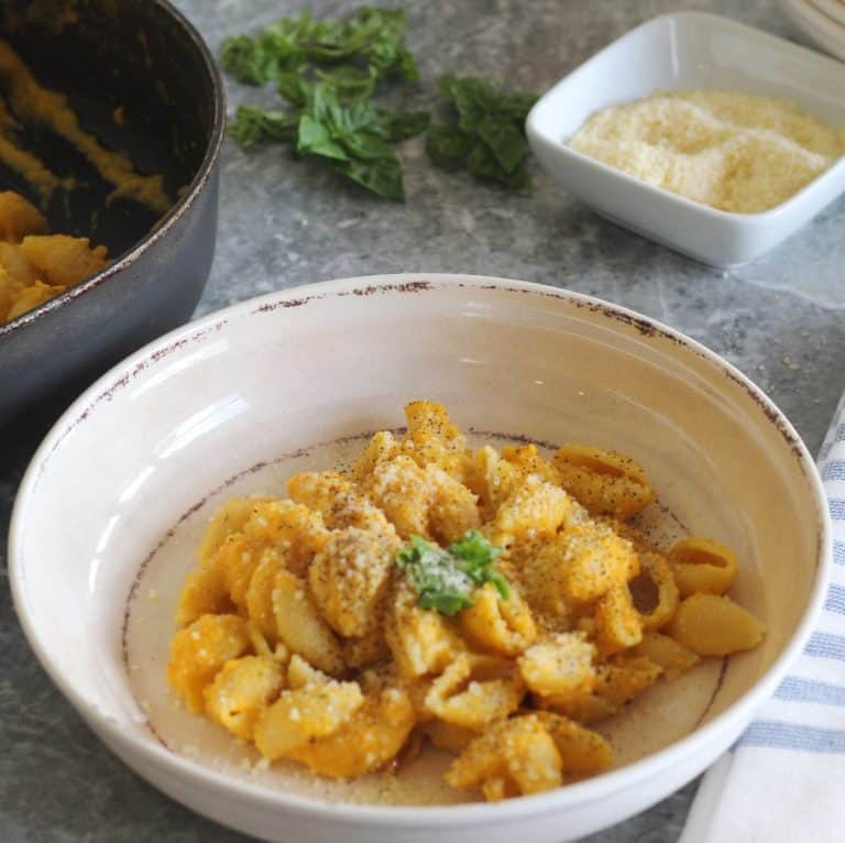 Shell Pasta In Butternut Squash Sauce - Mediterranean Latin Love Affair