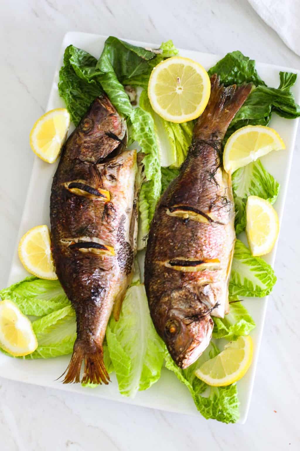 Baked Whole Red Snapper - Mediterranean Latin Love Affair
