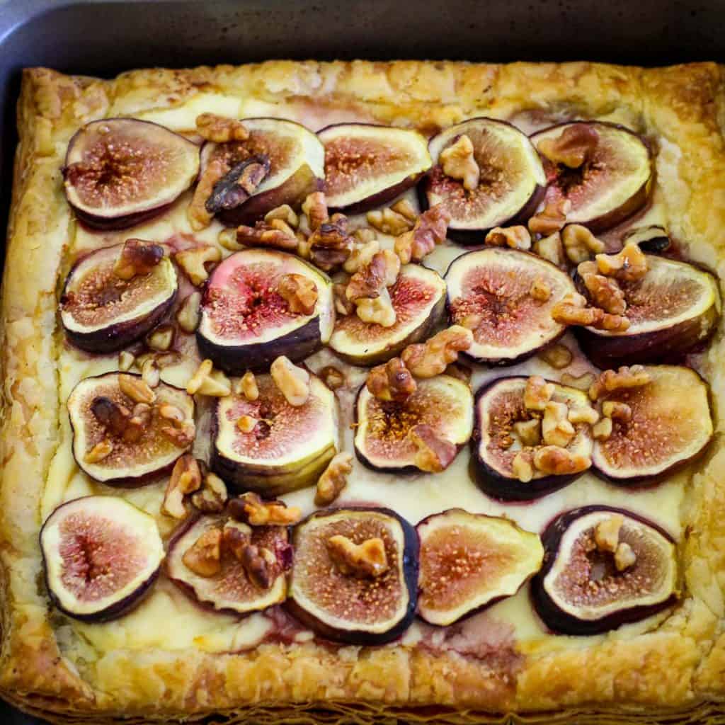 Fresh Figs Tart with Ricotta - Mediterranean Latin Love Affair