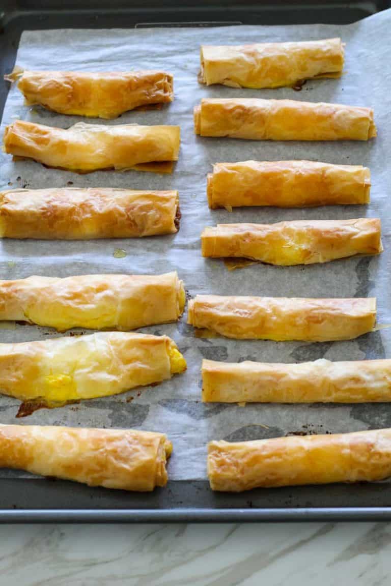 Phyllo Feta Sticks (Byreçka) - Mediterranean Latin Love Affair