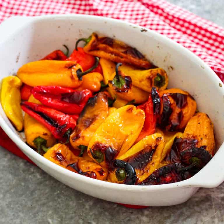Roasted Mini Sweet Peppers - Mediterranean Latin Love Affair