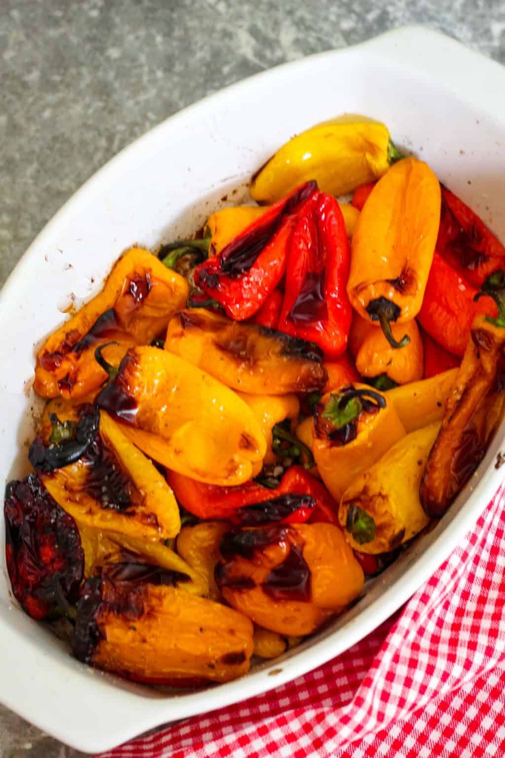 Roasted Mini Sweet Peppers - Mediterranean Latin Love Affair