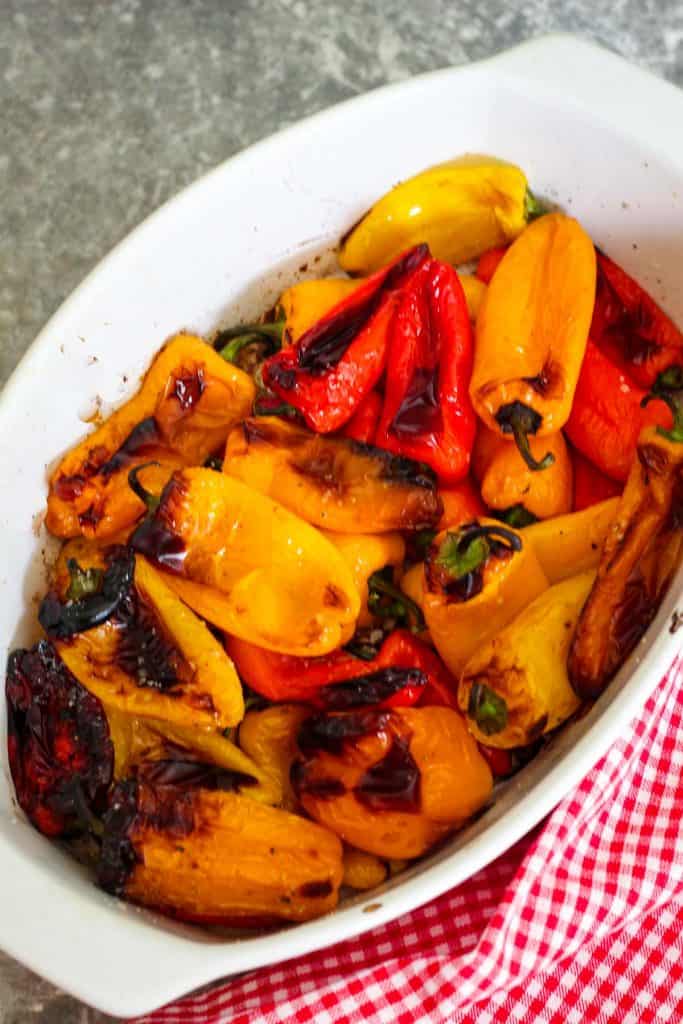 Roasted Mini Sweet Peppers - Mediterranean Latin Love Affair