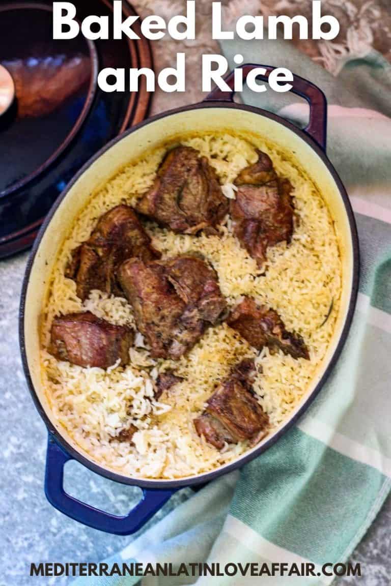 Oven Baked Lamb and Rice Dish - Mediterranean Latin Love Affair