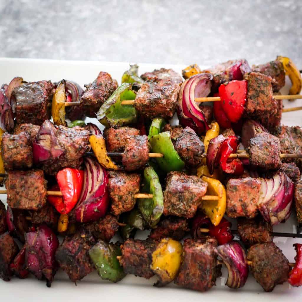 Mediterranean Beef Kebabs - Mediterranean Latin Love Affair