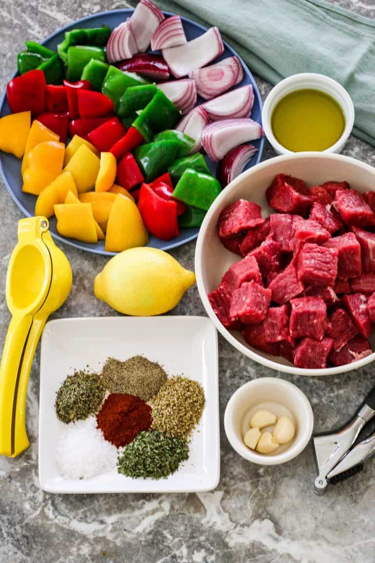 Mediterranean Beef Kebabs - Mediterranean Latin Love Affair