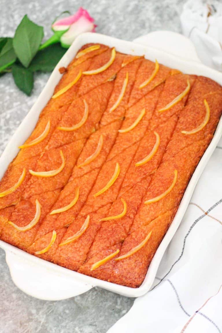 Albanian Revani Cake - Mediterranean Latin Love Affair