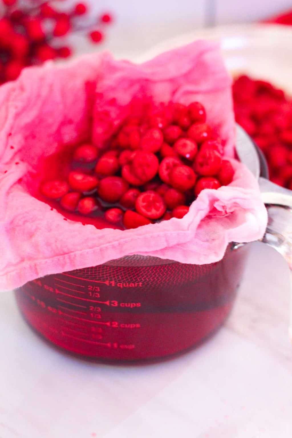 Homemade Cranberry Liqueur - Mediterranean Latin Love Affair