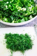Lettuce, Dill and Feta Cheese Salad - Mediterranean Latin Love Affair