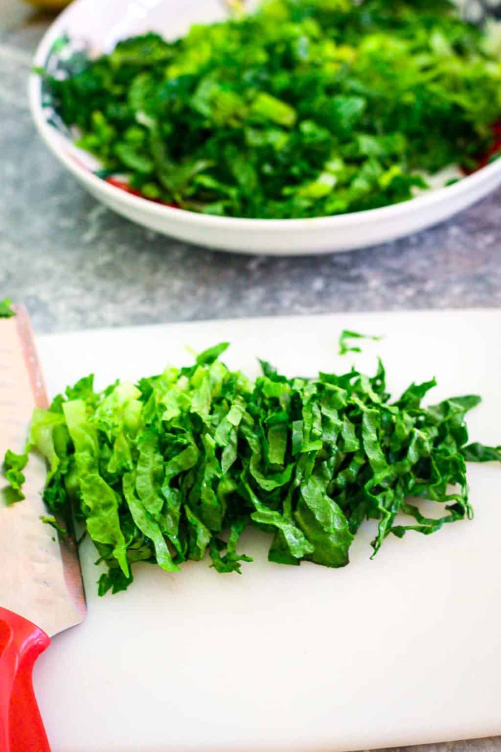 Lettuce, Dill and Feta Cheese Salad - Mediterranean Latin Love Affair