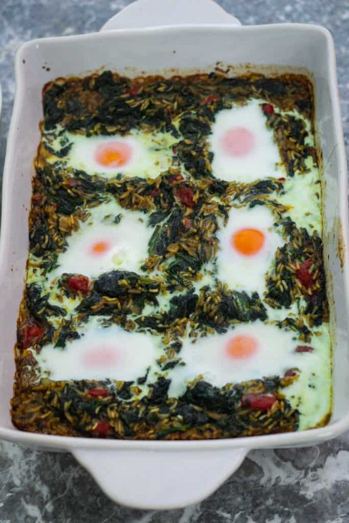 Albanian Burani - Spinach, Rice and Eggs - Mediterranean Latin Love Affair