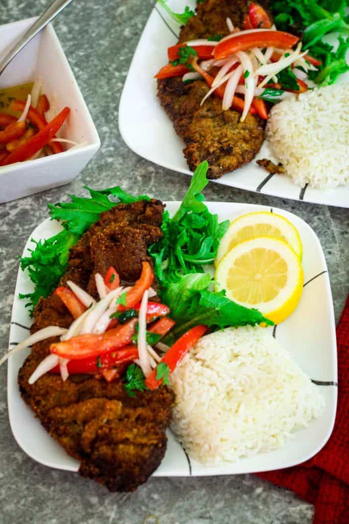 Beef Milanesa Steak (Milanesa de Res) - Mediterranean Latin Love Affair