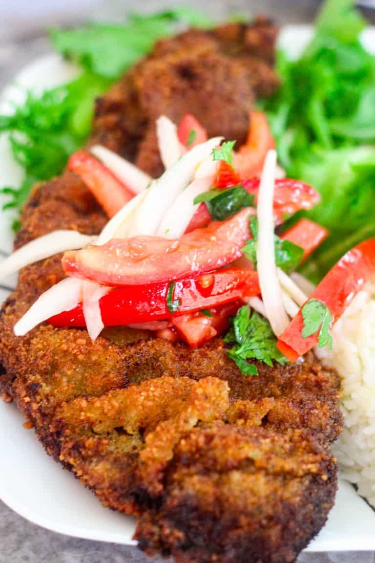 Beef Milanesa Steak (Milanesa de Res) - Mediterranean Latin Love Affair