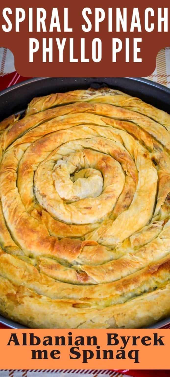 Phyllo Spinach and Feta Pie - Byrek me Spinaq - Mediterranean Latin ...