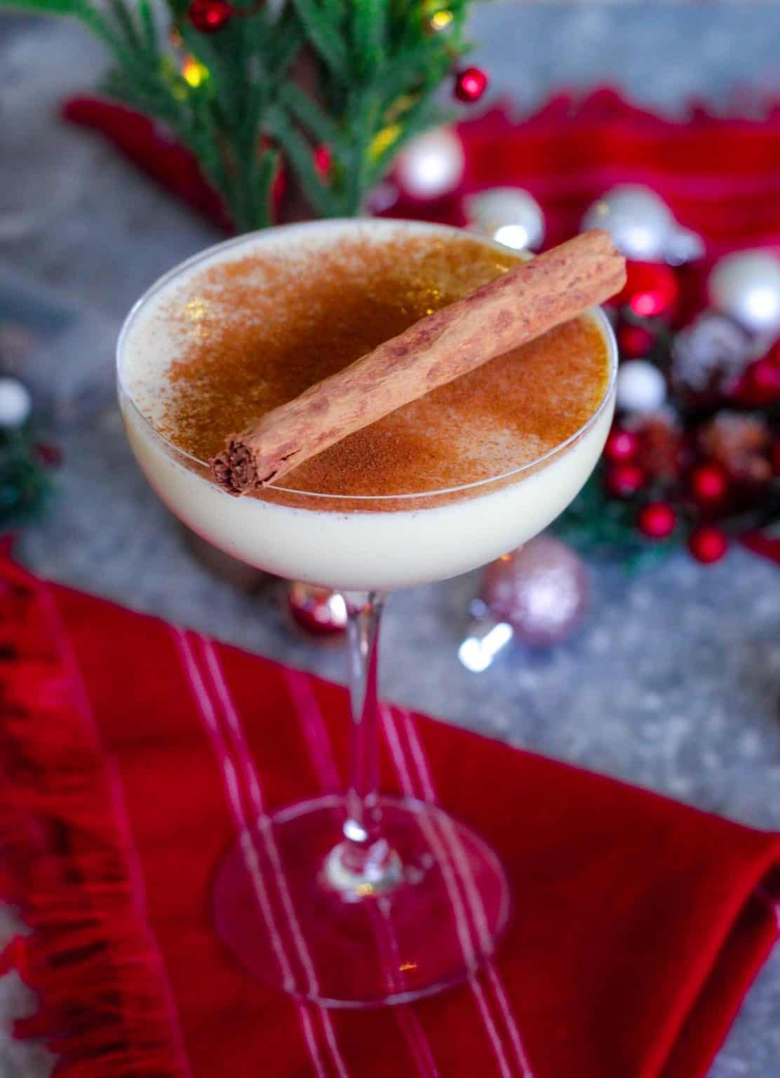 Eggnog Cocktail - Mediterranean Latin Love Affair