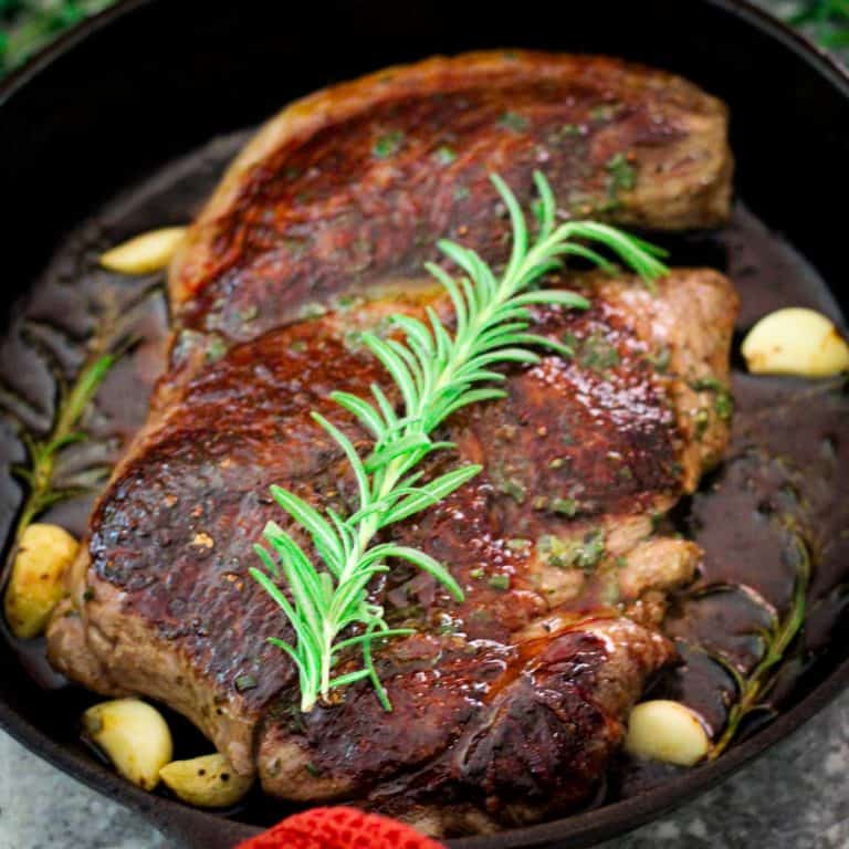 Pan Seared Top Sirloin Steak - Mediterranean Latin Love Affair