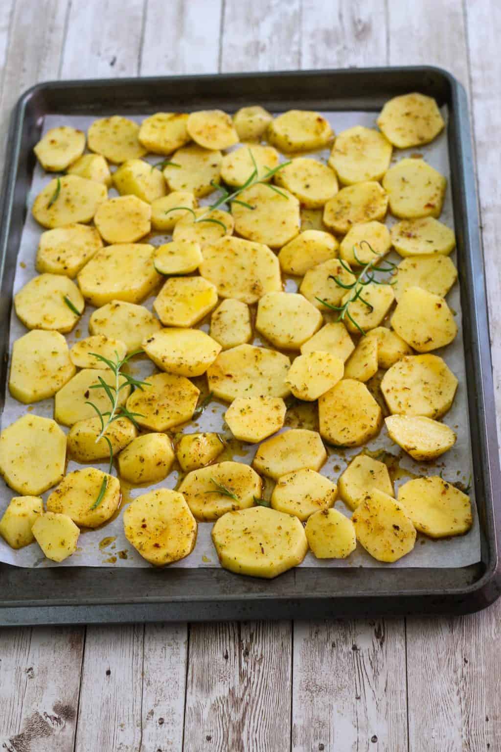 Harissa Potatoes - Mediterranean Latin Love Affair