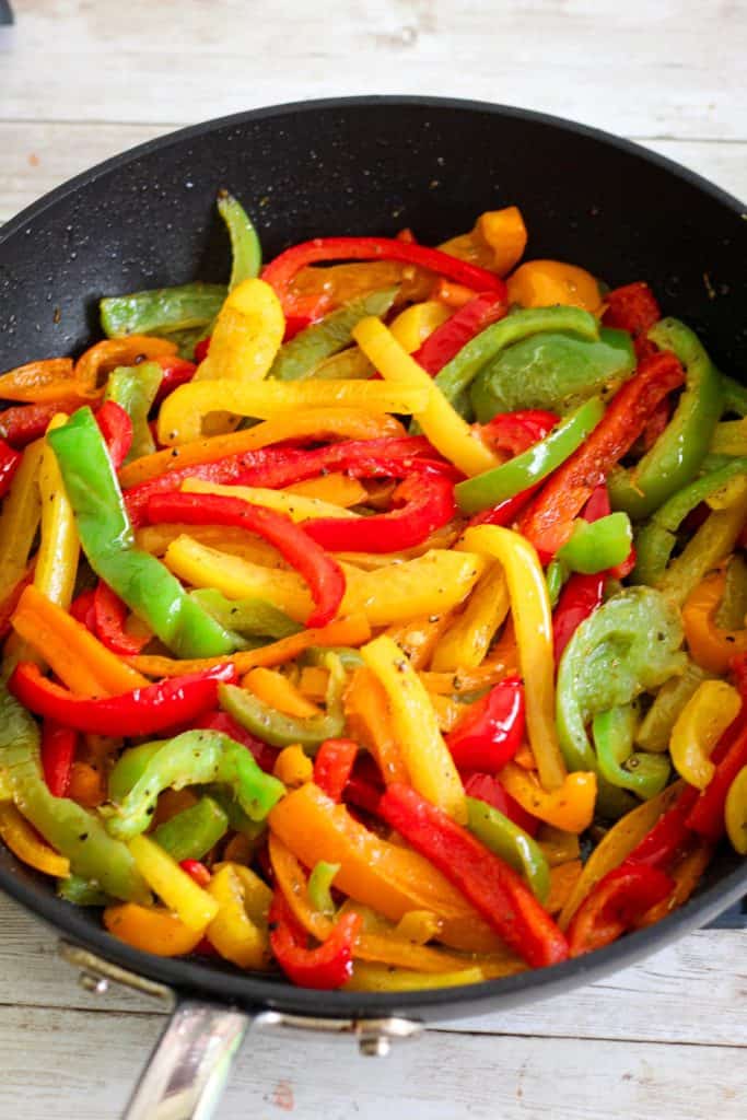 Stir Fried Bell Peppers - Mediterranean Latin Love Affair