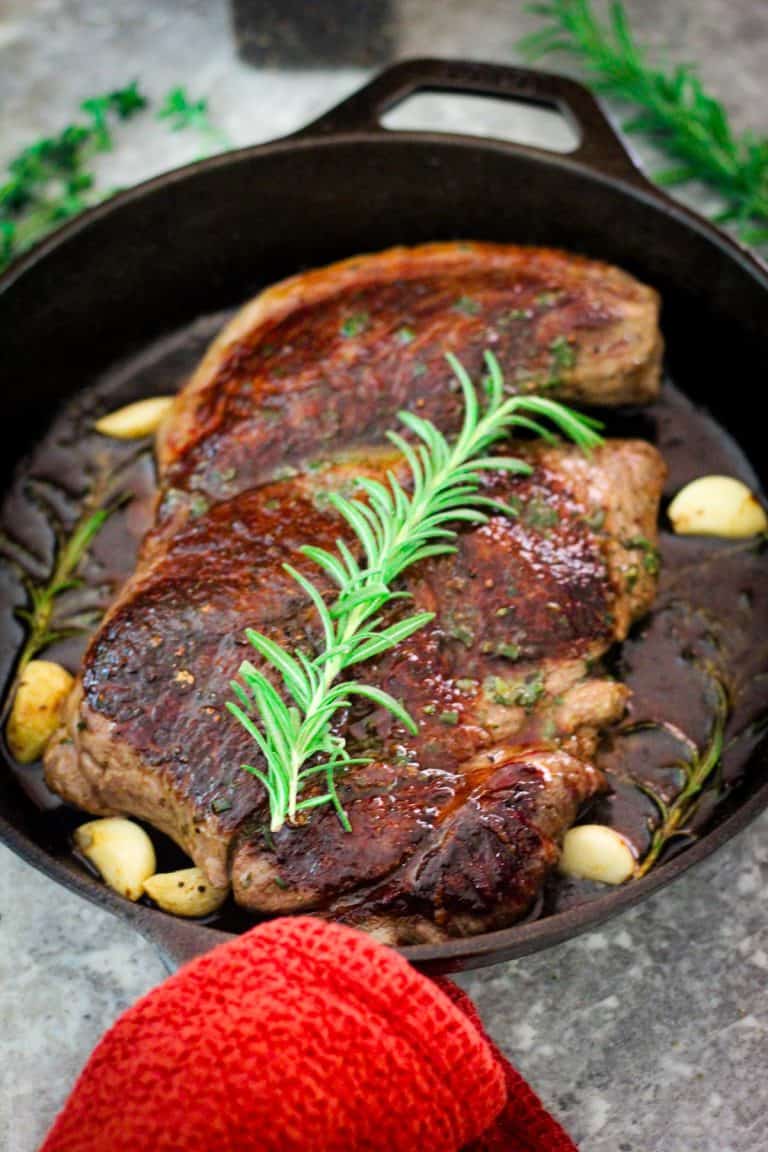 Pan Seared Top Sirloin Steak - Mediterranean Latin Love Affair