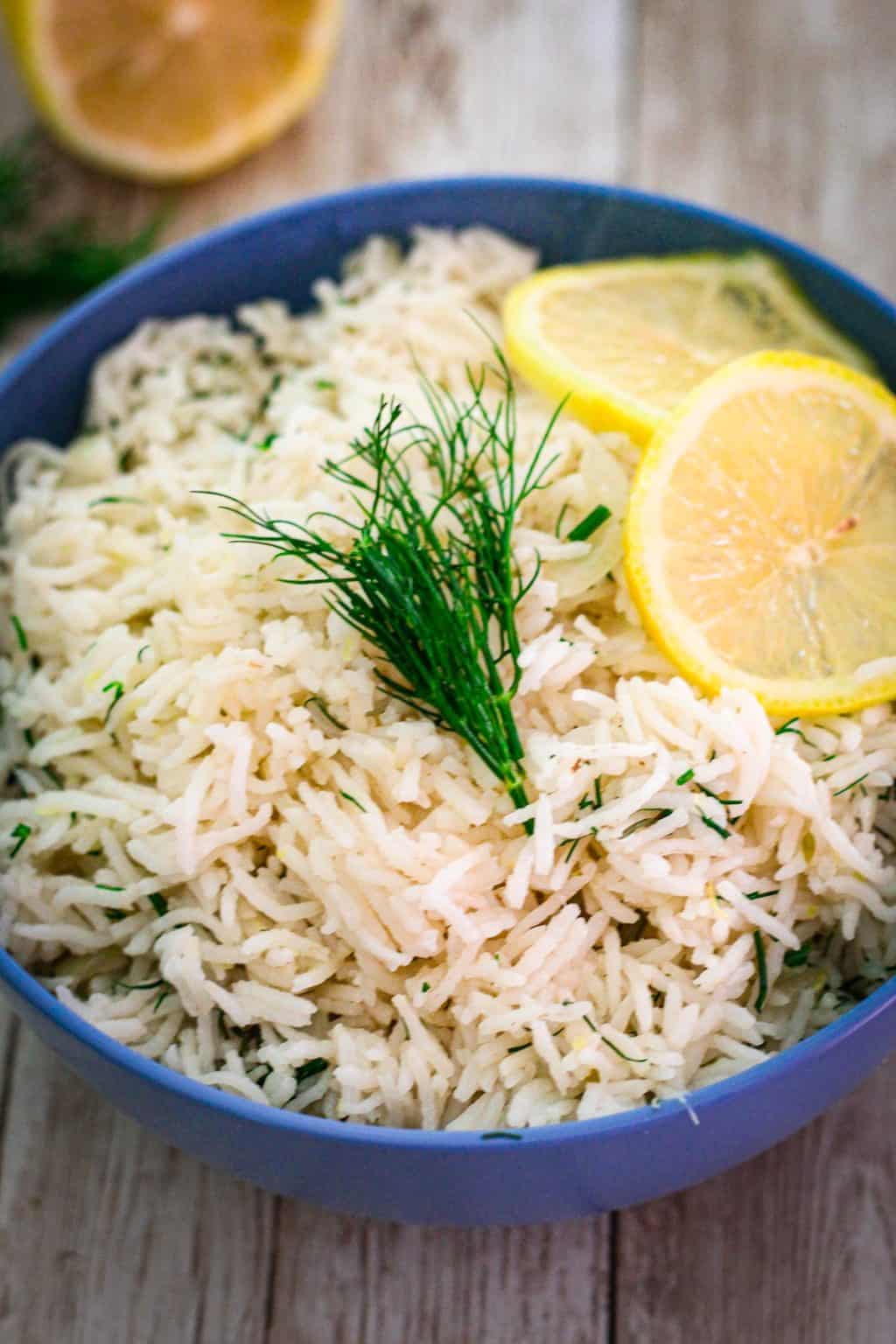 Basmati Rice with Dill and Lemon - Mediterranean Latin Love Affair