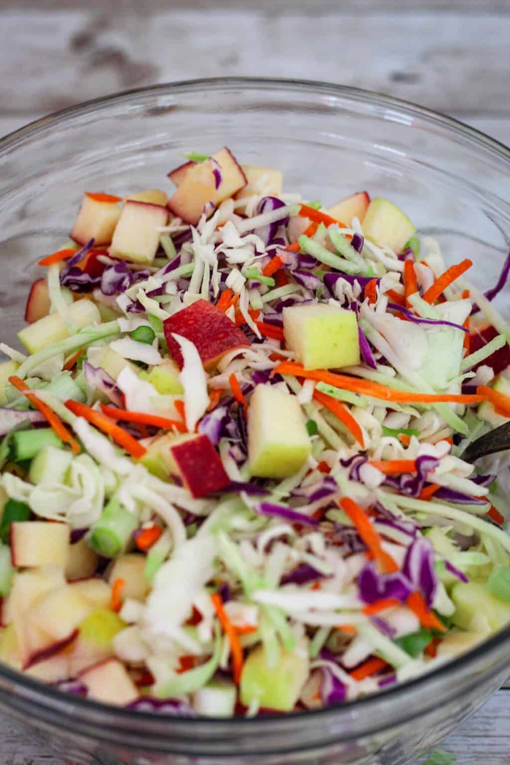 Apple Coleslaw - Mediterranean Latin Love Affair